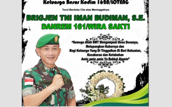 Brigjen TNI Iman Budiman, Putra Jenderal Edi Sudradjat Meninggal Dunia ...