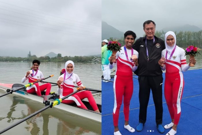 Duet pedayung Indonesia, Chelsea Corputty dan Mutiara Rahma Putri, Raih ...
