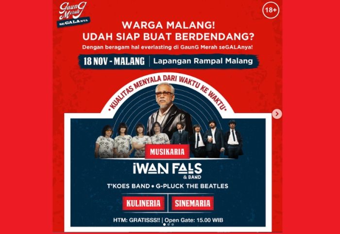 Tawaran Foto Bersama Iwan Fals di Konser Gaung Merah Segalanya di ...