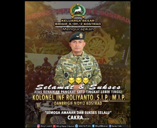 Profil Kolonel Inf Roliyanto, Akmil 2003, Komandan Satgas TNI Konga ...